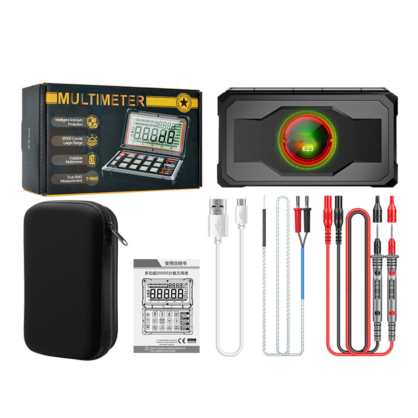 Ladaidra Brown fhgksm Digital Multimeter 623 with Auto Ranges Selection ...