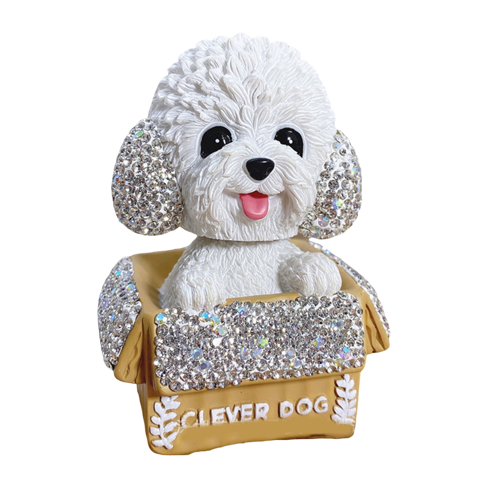 Ladaidra Brown fhgksm Dog Car Dashboard Ornament Lovely Dog Bobblehead ...