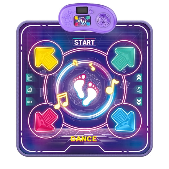 Ladaidra Brown fhgksm Electric Dance Mat Toy for Kids Lightup 4 Button ...