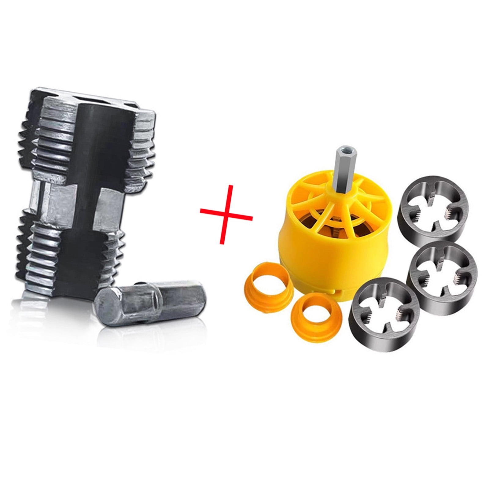 Ladaidra Brown fhgksm Electric Drill Compatible Pipe Threading Tool Set ...