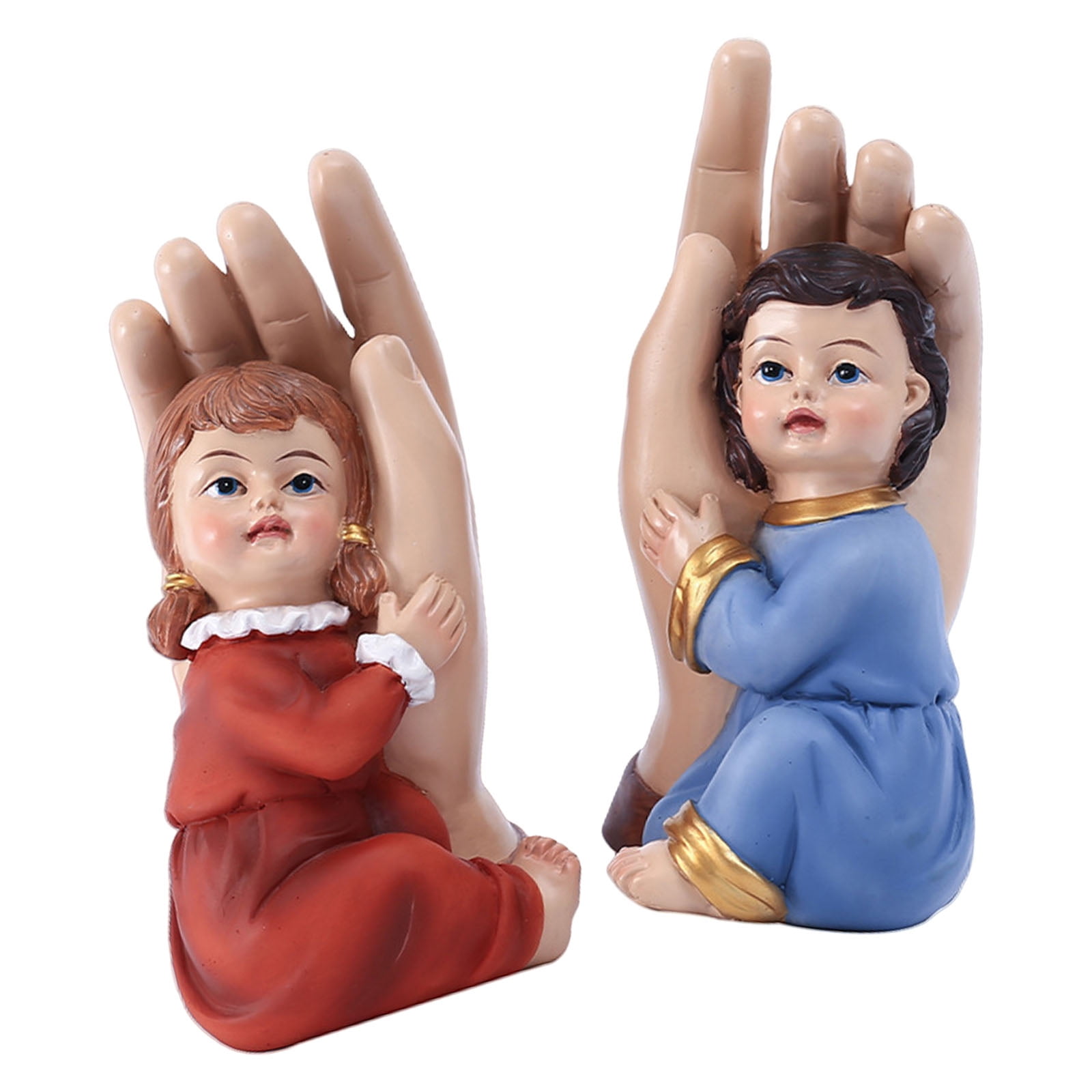 Ladaidra Brown fhgksm Elegant Handcrafts Boy and Girl In Hand Figurine ...