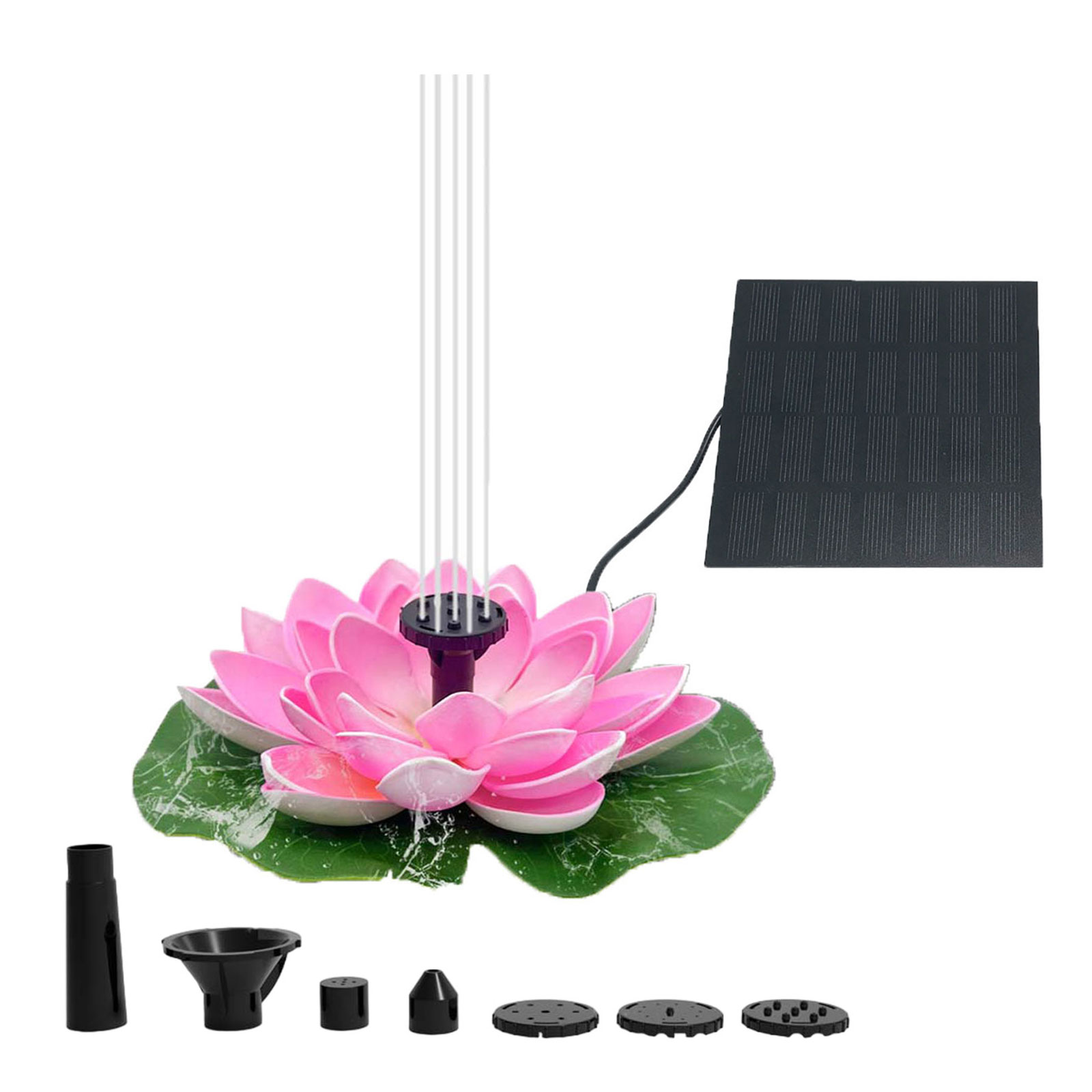 Ladaidra Brown fhgksm Elegant Solar Water Lilies Aesthetic Fountain ...