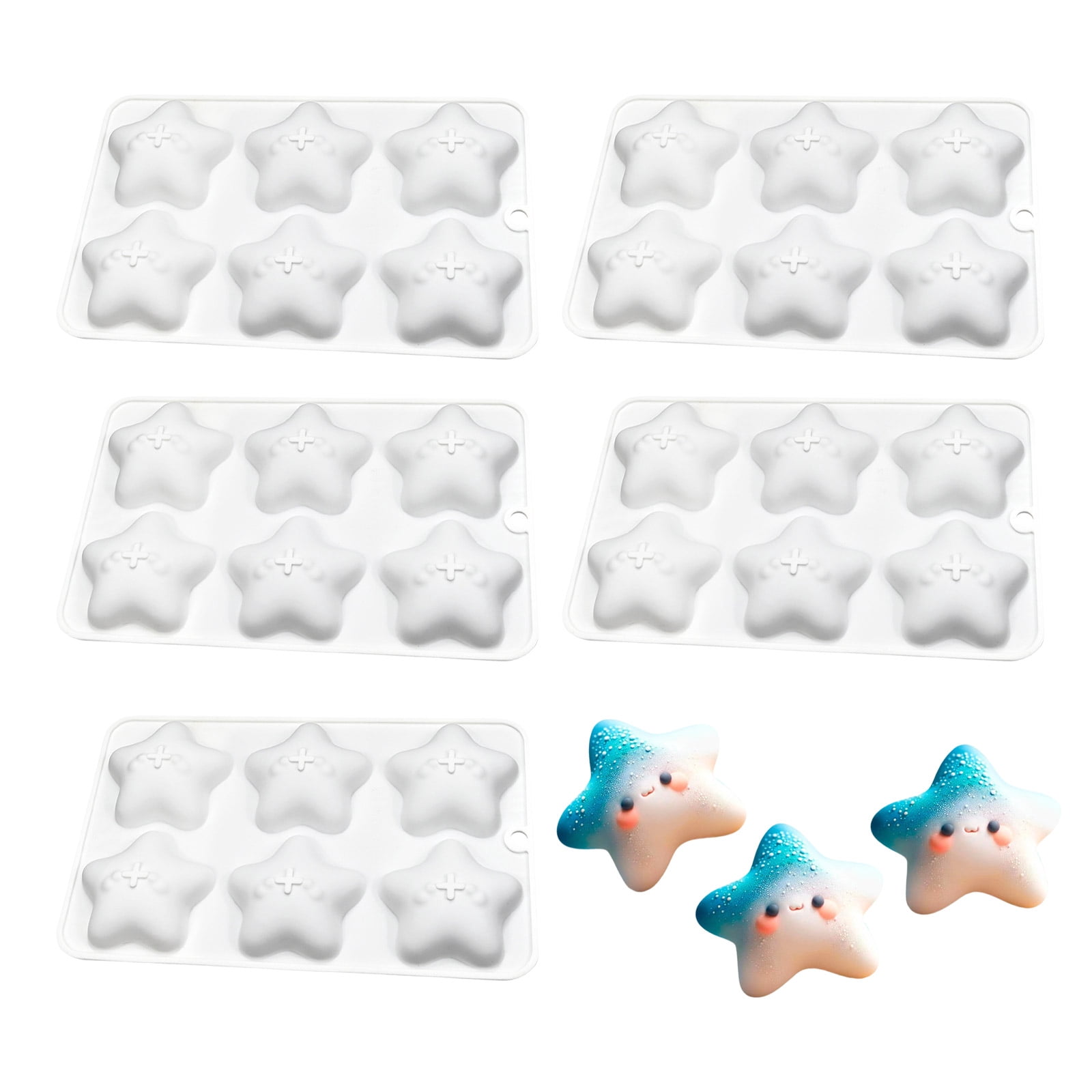 Ladaidra Brown fhgksm Flexible Baking and Crafting Molds Silicone Star ...