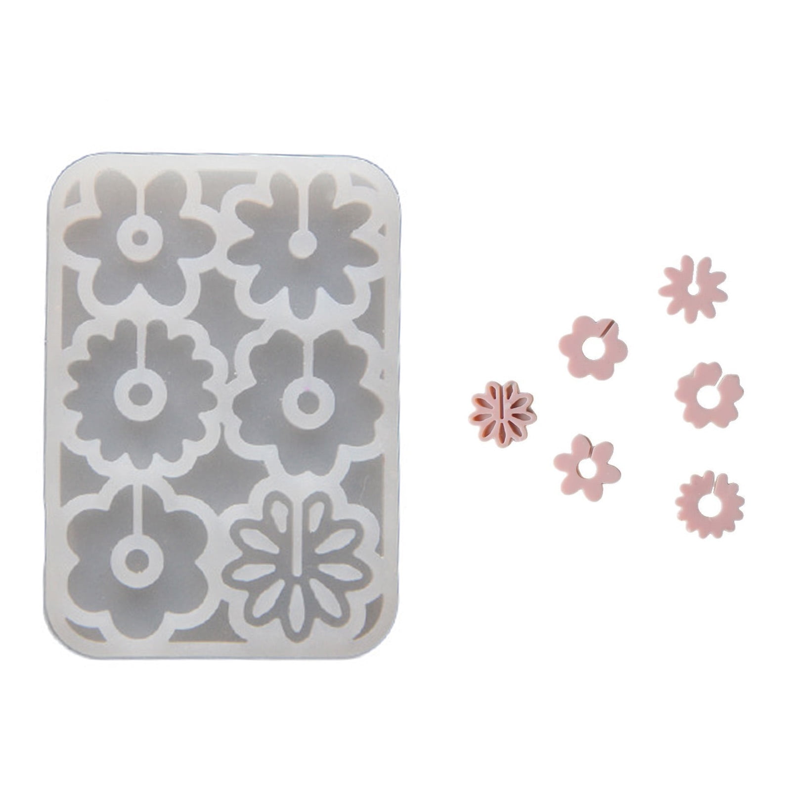 Ladaidra Brown fhgksm Flower Glass Markers Silicone Molds Wine Markers ...