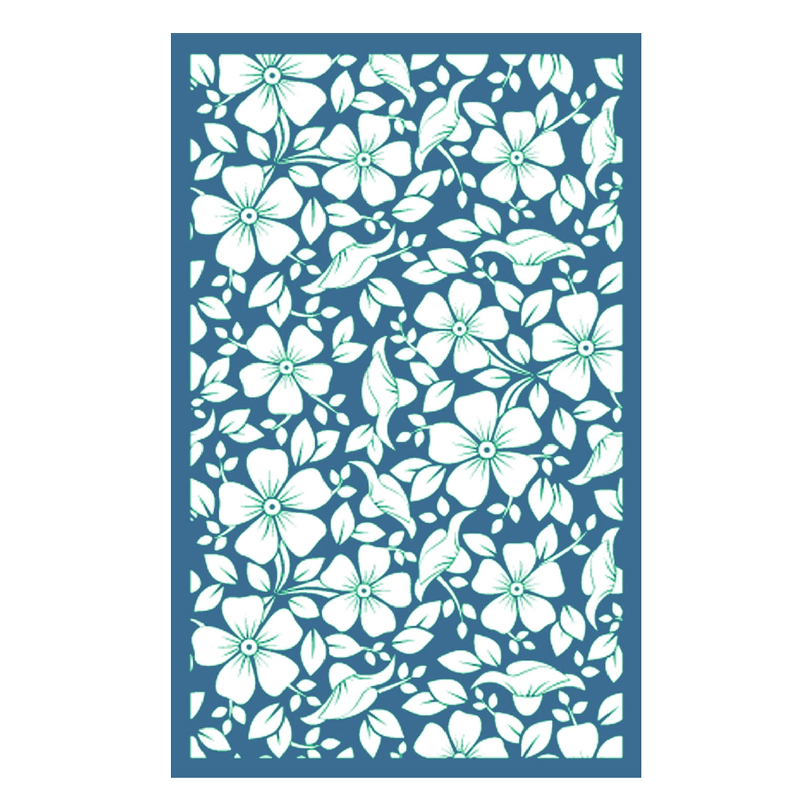 Ladaidra Brown fhgksm Flower Silk Screen Reusable Silkscreen-Print Mesh ...