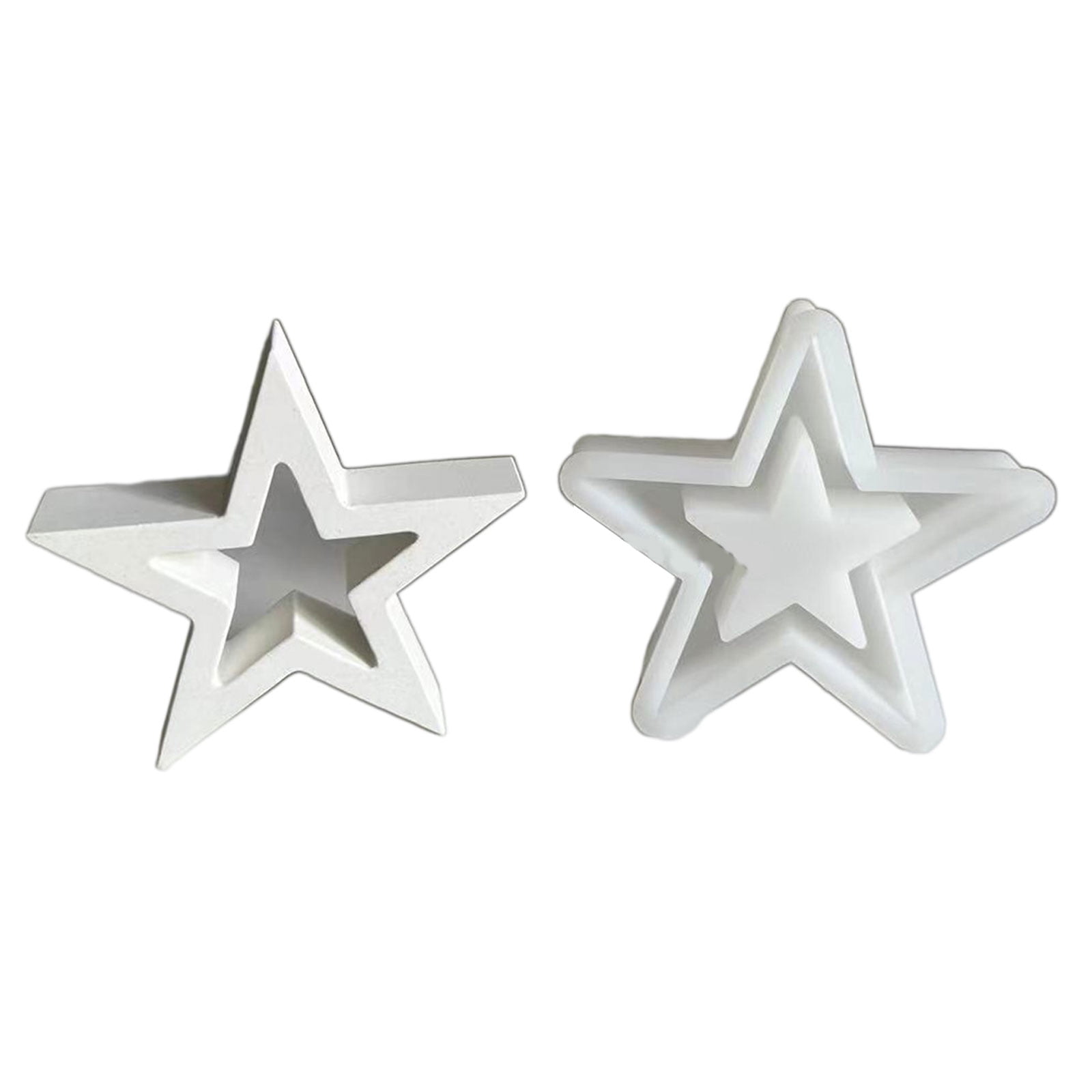 Ladaidra Brown fhgksm Hollow Out Five-pointed Star Resin Silicone Mold ...