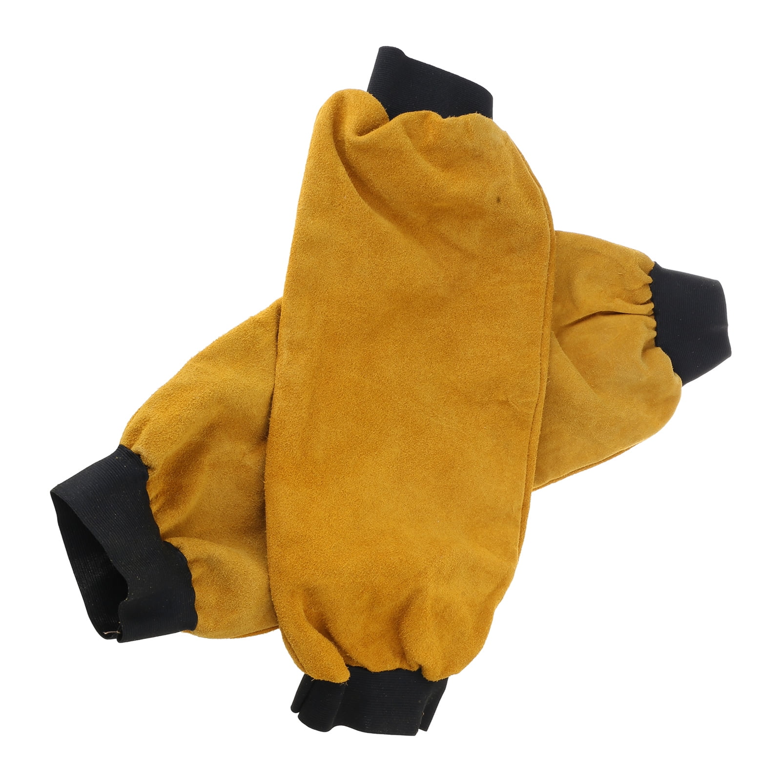 Ladaidra Brown fhgksm Leather Welding Sleeves Heat Flame Resistant Arm Protector Elastic Cuff ...