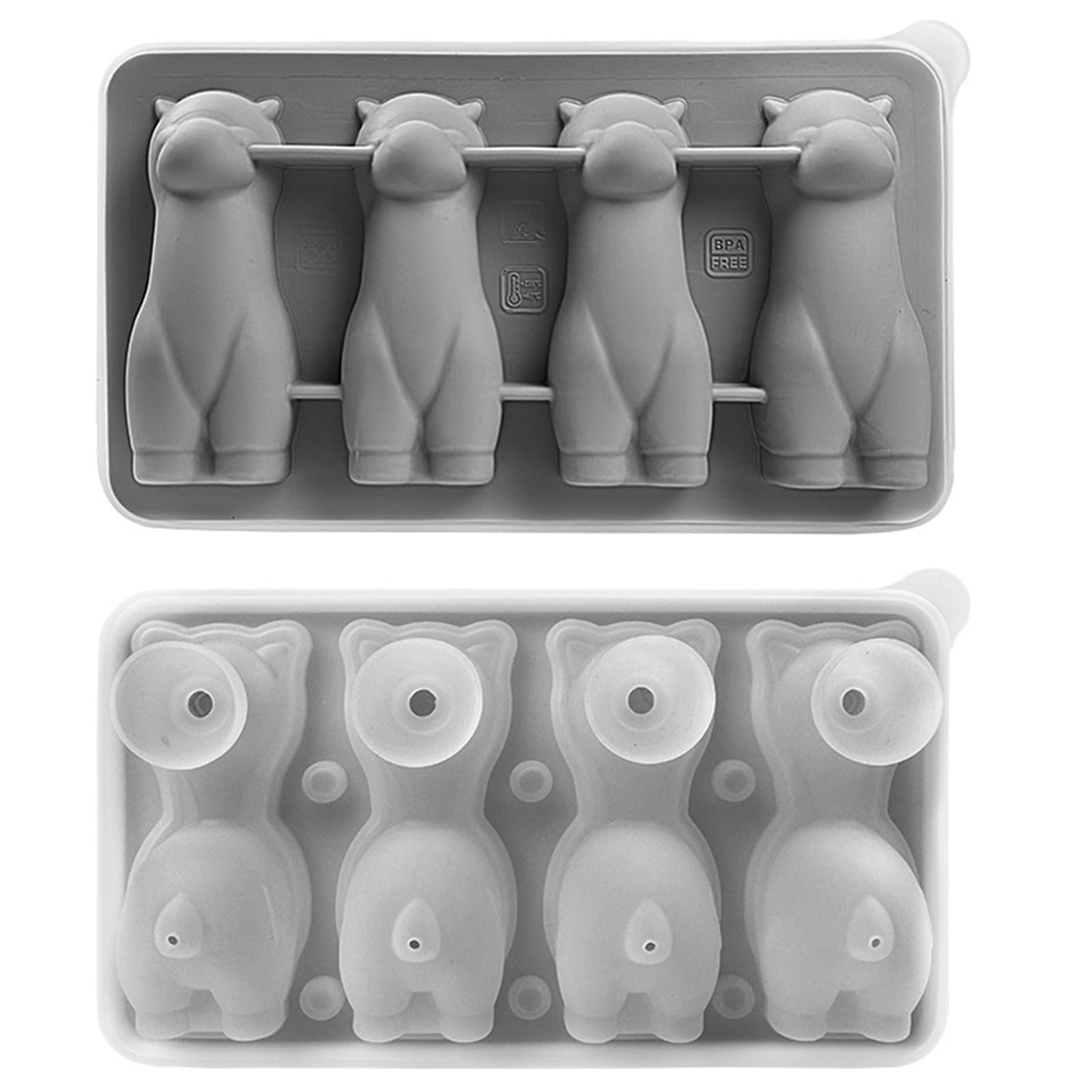 Ladaidra Brown fhgksm Lovely Alpacas Shape Ice Mold Ice Tray Food Grade ...