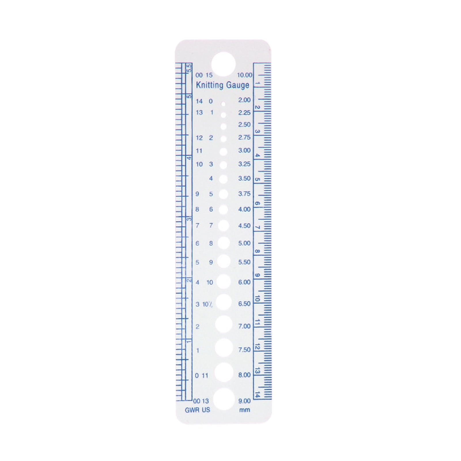 Ladaidra Brown fhgksm Multifunctional Knitting Needle Gauge Ruler ...