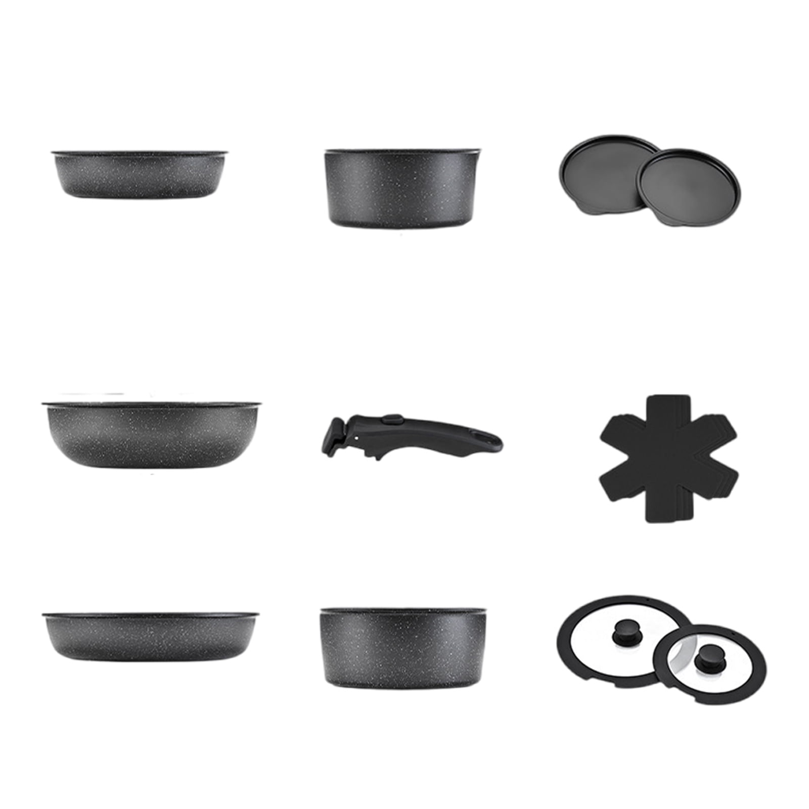 Ladaidra Brown fhgksm Nonstick Cookware Set for Efficient Dishwasher ...