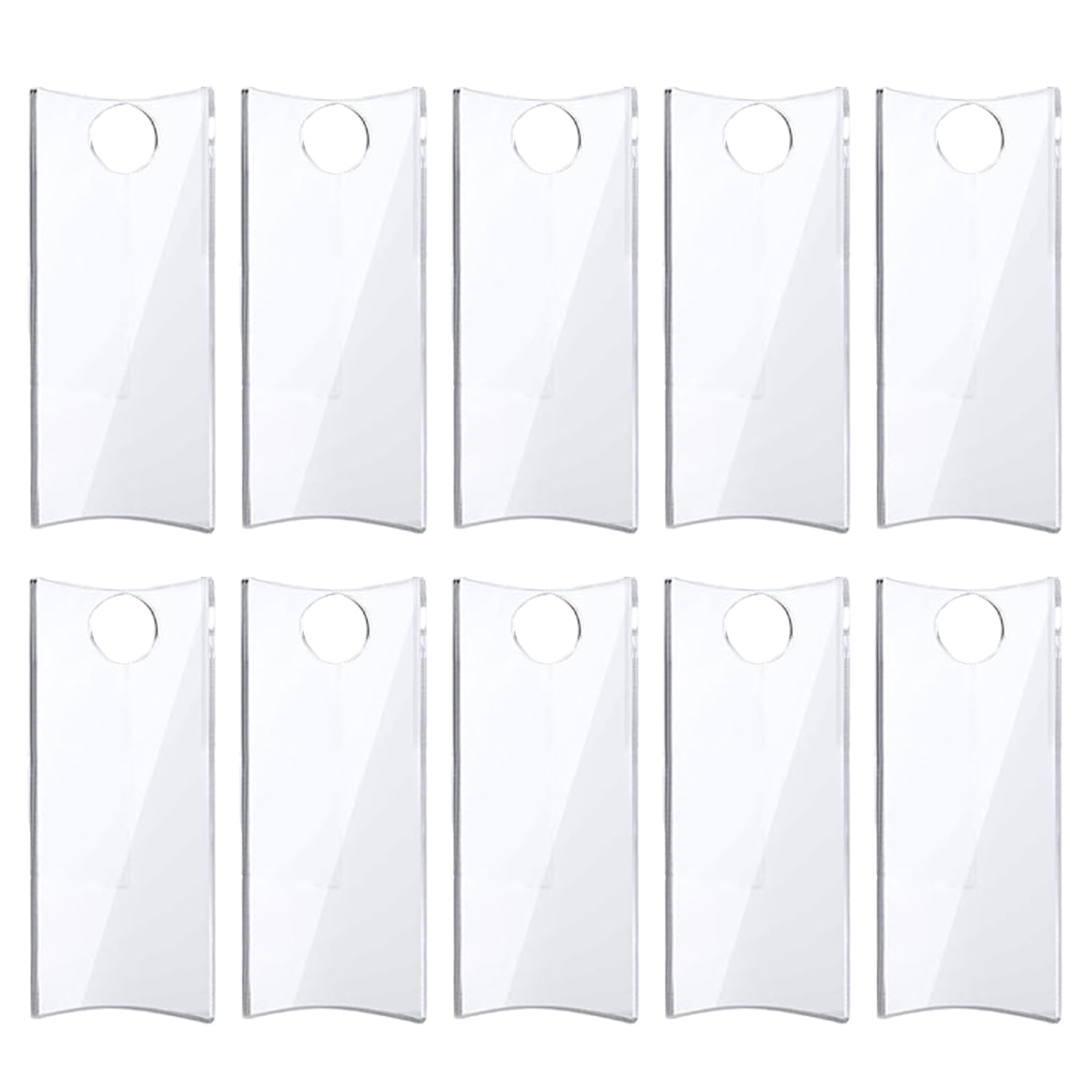 Ladaidra Brown fhgksm Pack of 10 Practical Clear Acrylic Nameplates ...