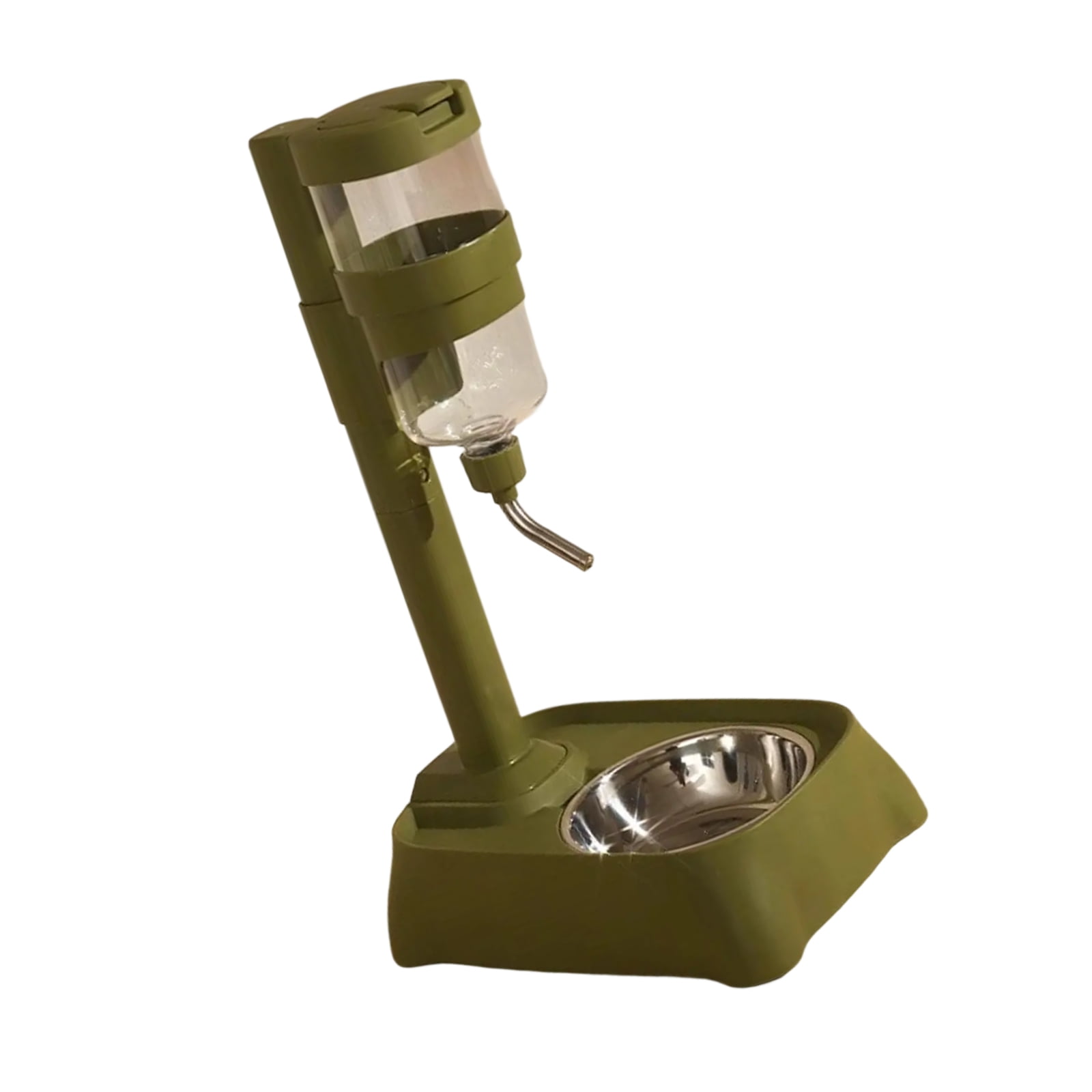 Ladaidra Brown fhgksm Portable Adjustable Pet Water Dispenser and Food ...