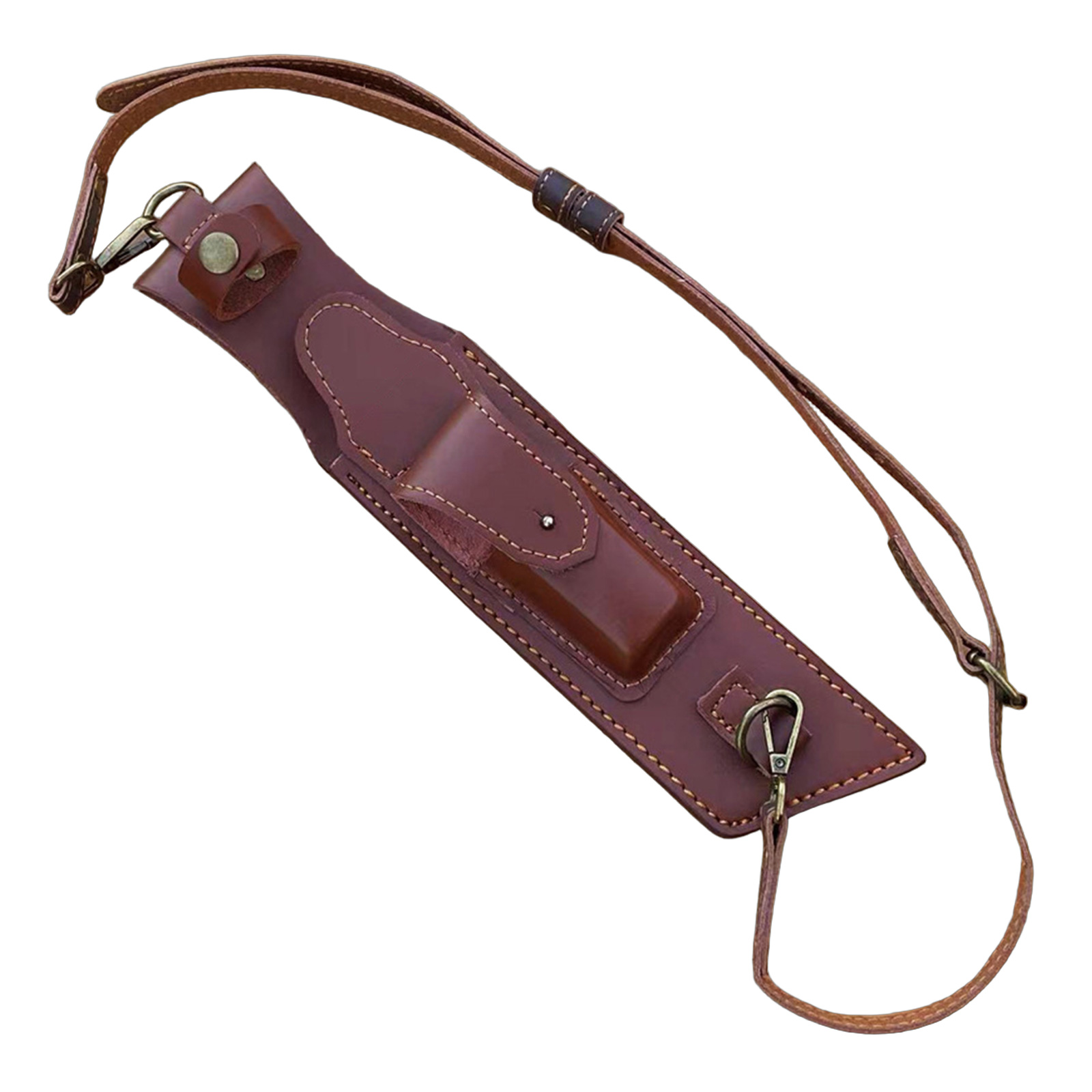 Ladaidra Brown fhgksm Portable Straight Cutter PU Leather Sheath Covers ...