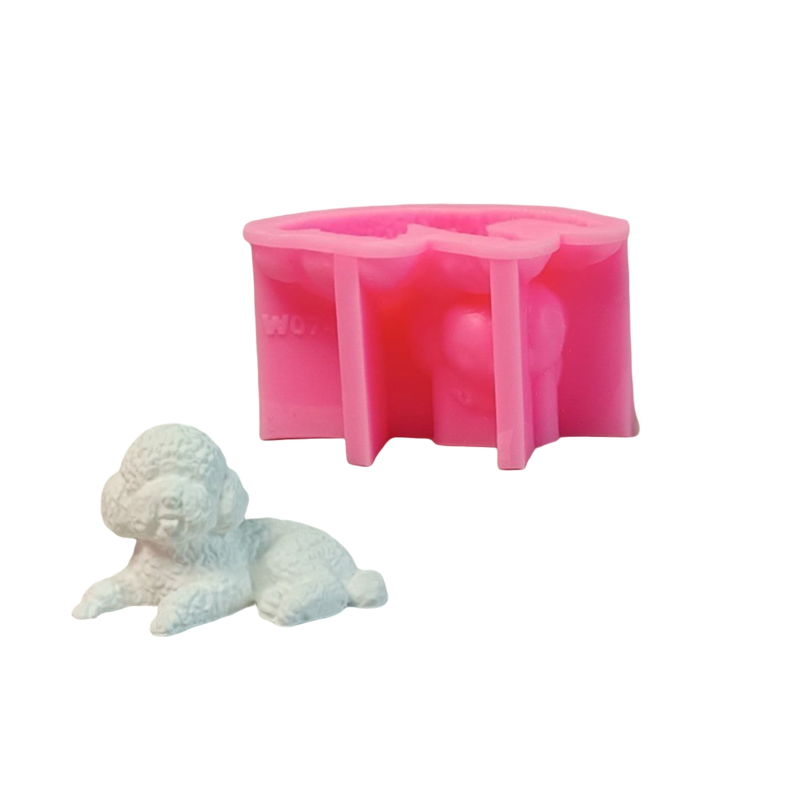 Ladaidra Brown fhgksm Puppy Dog Animal Silicone Molds for Candle Soap ...