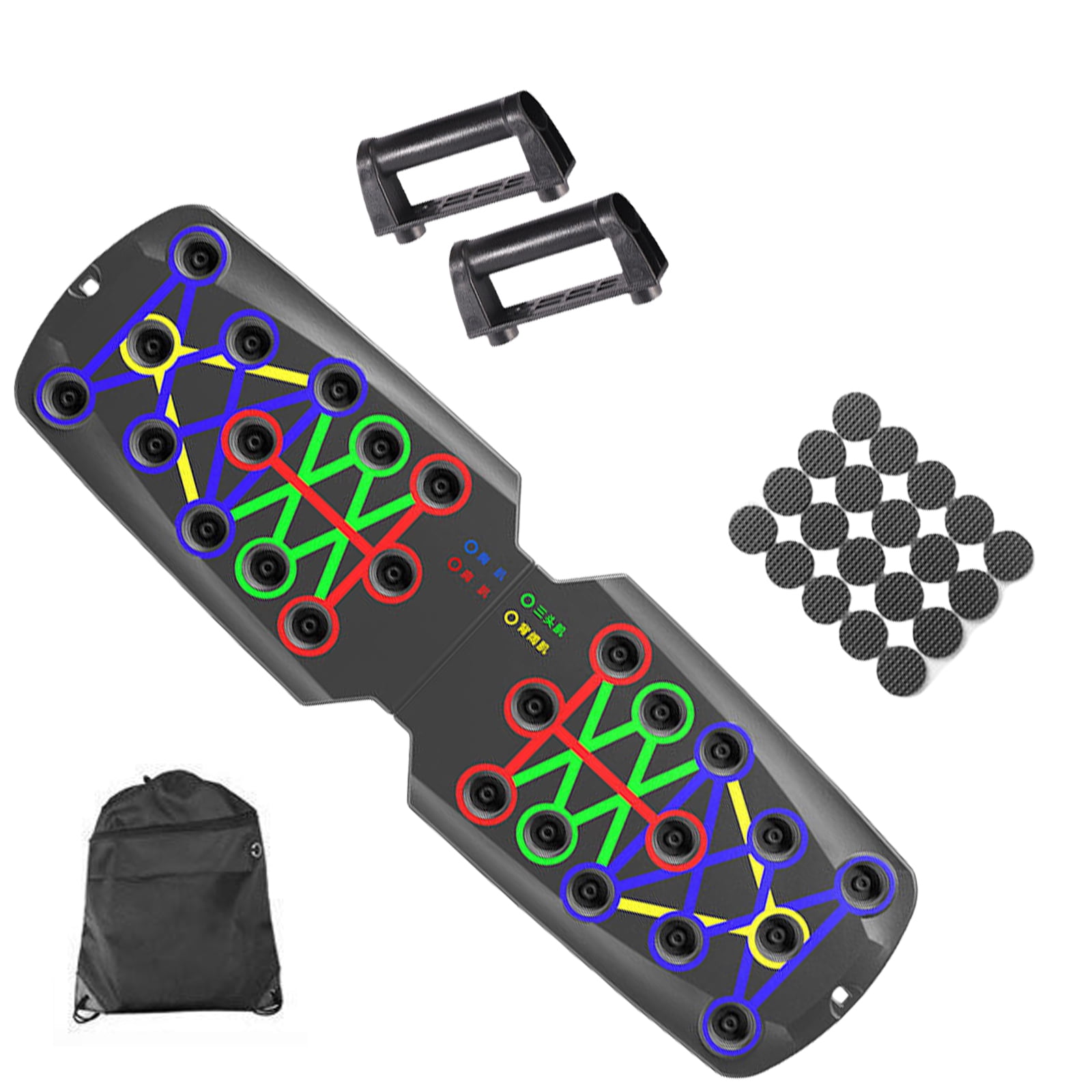 Ladaidra Brown fhgksm Push Up Boards Multifunctional Foldable Fitness ...