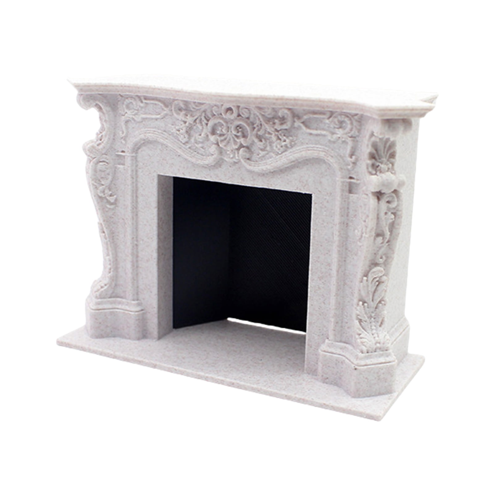 Ladaidra Brown fhgksm Realistic Fireplaces Zakka Realistic Pretend Play Display Fireplaces Model ...