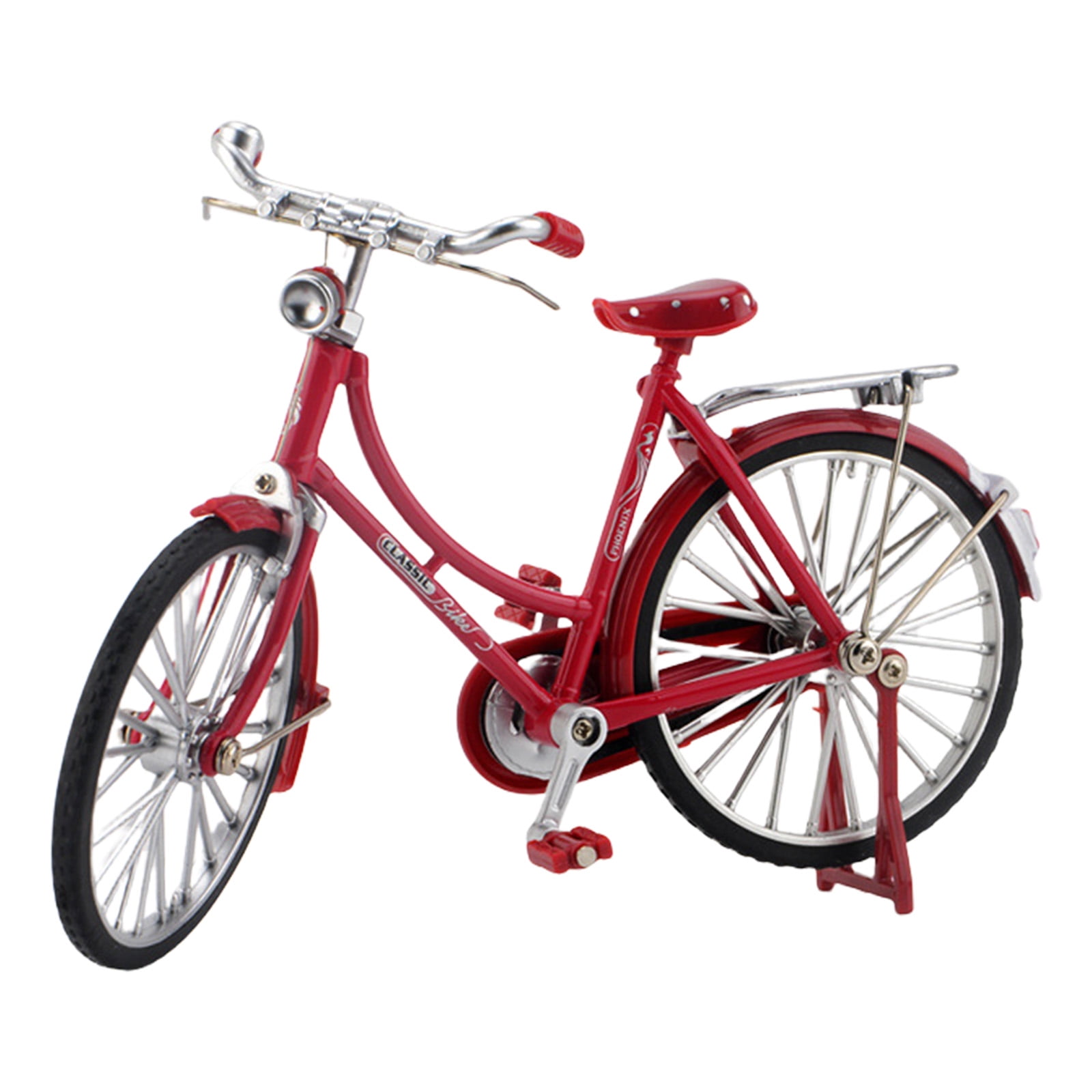 Ladaidra Brown fhgksm Retro Mountain Bike Model Ornament for Kids Vintage Metal Bike Figurines ...