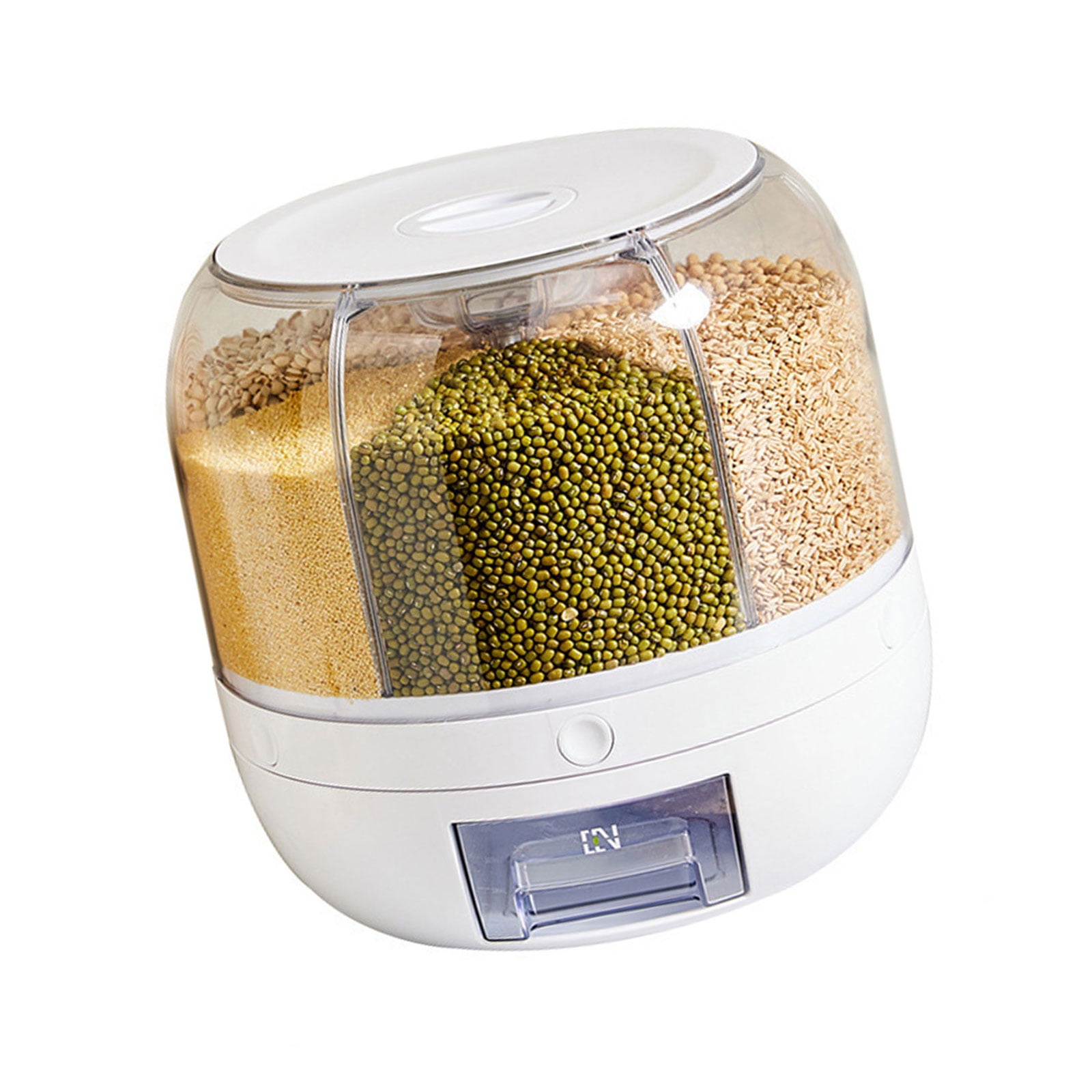 Ladaidra Brown fhgksm Rotating Rice Dispenser Multipurpose Grains ...