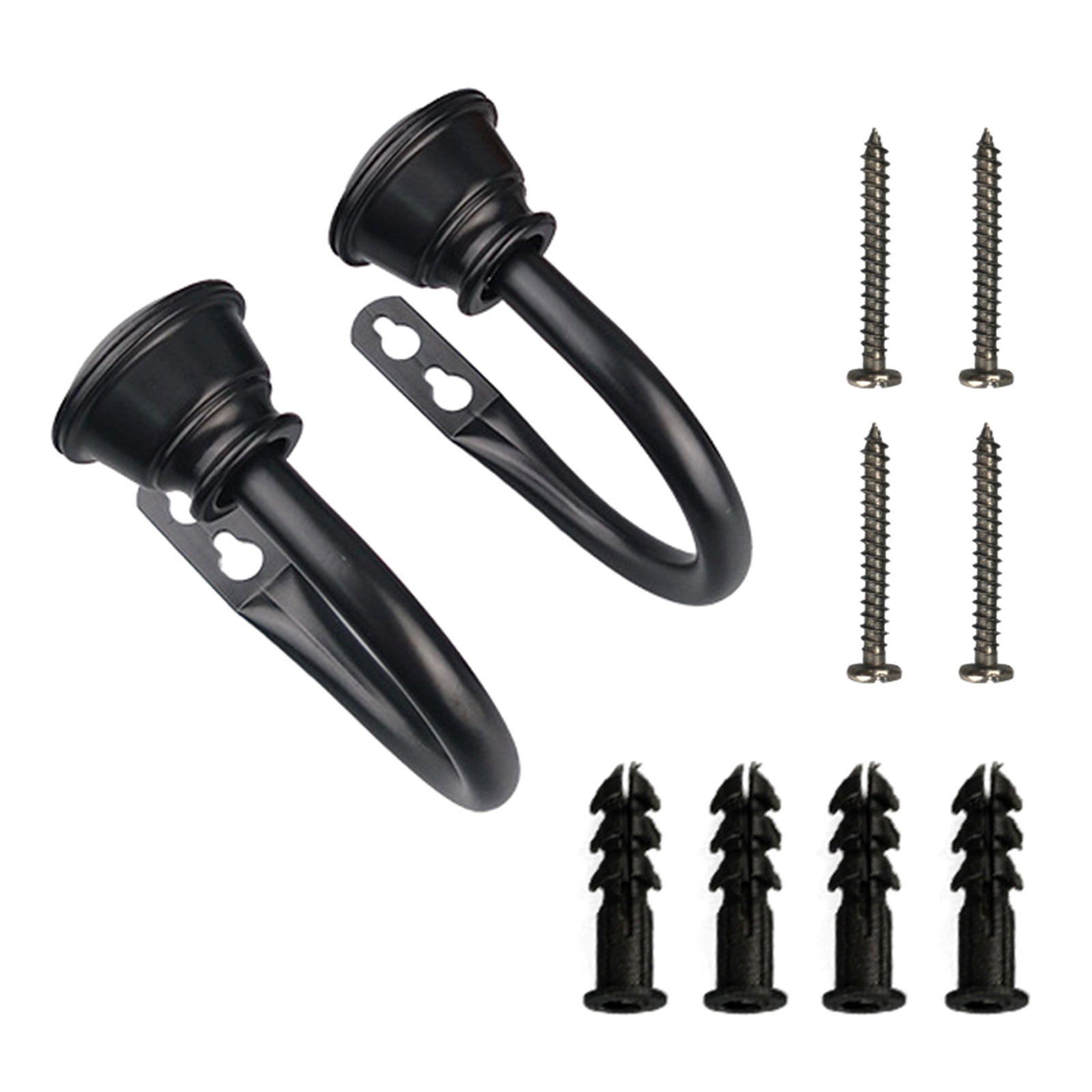 Ladaidra Brown fhgksm Set of 2 Elegant Metal Curtain Holdbacks for ...