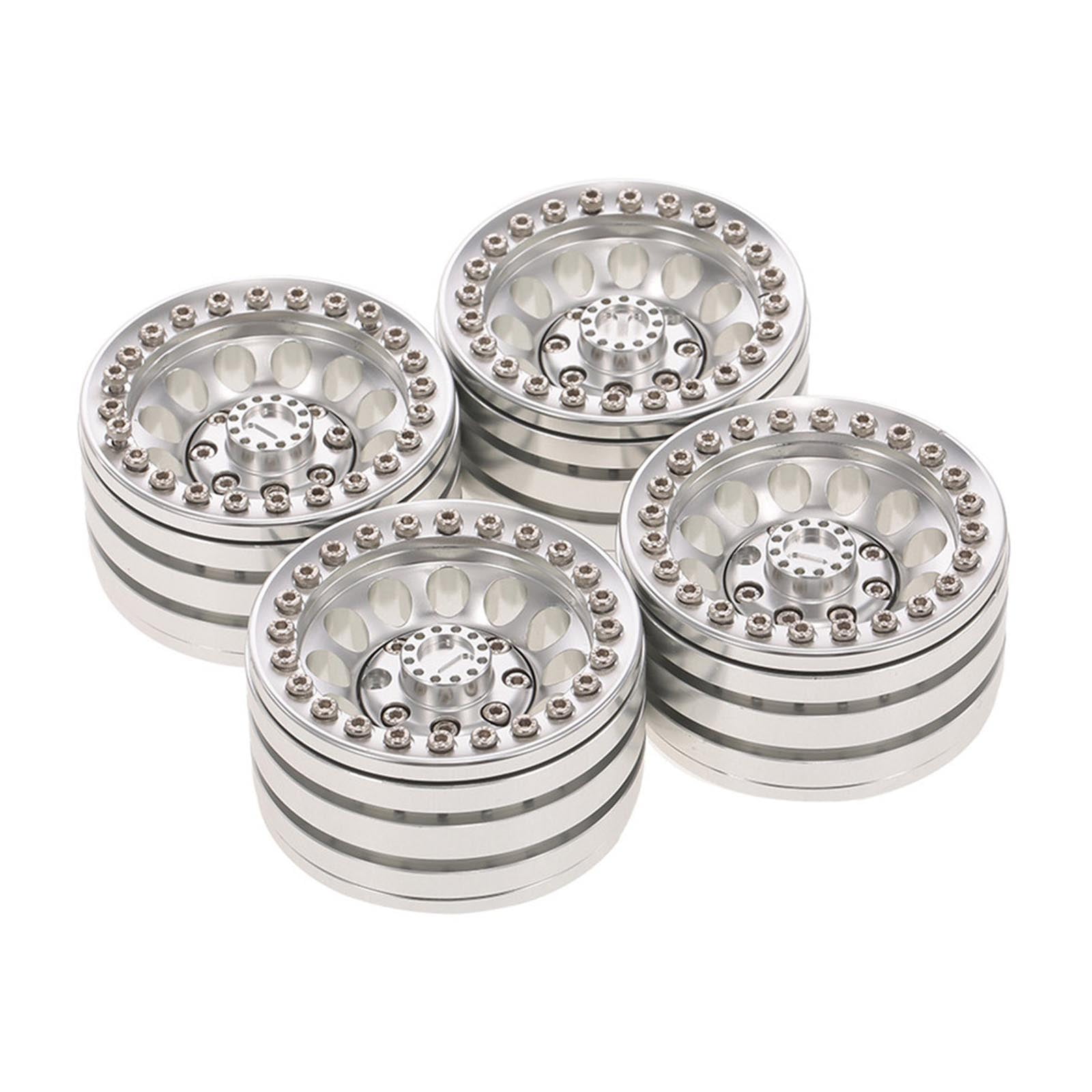 Ladaidra Brown fhgksm Set of 4 Remote Control Wheel Rim Metal Wheel ...