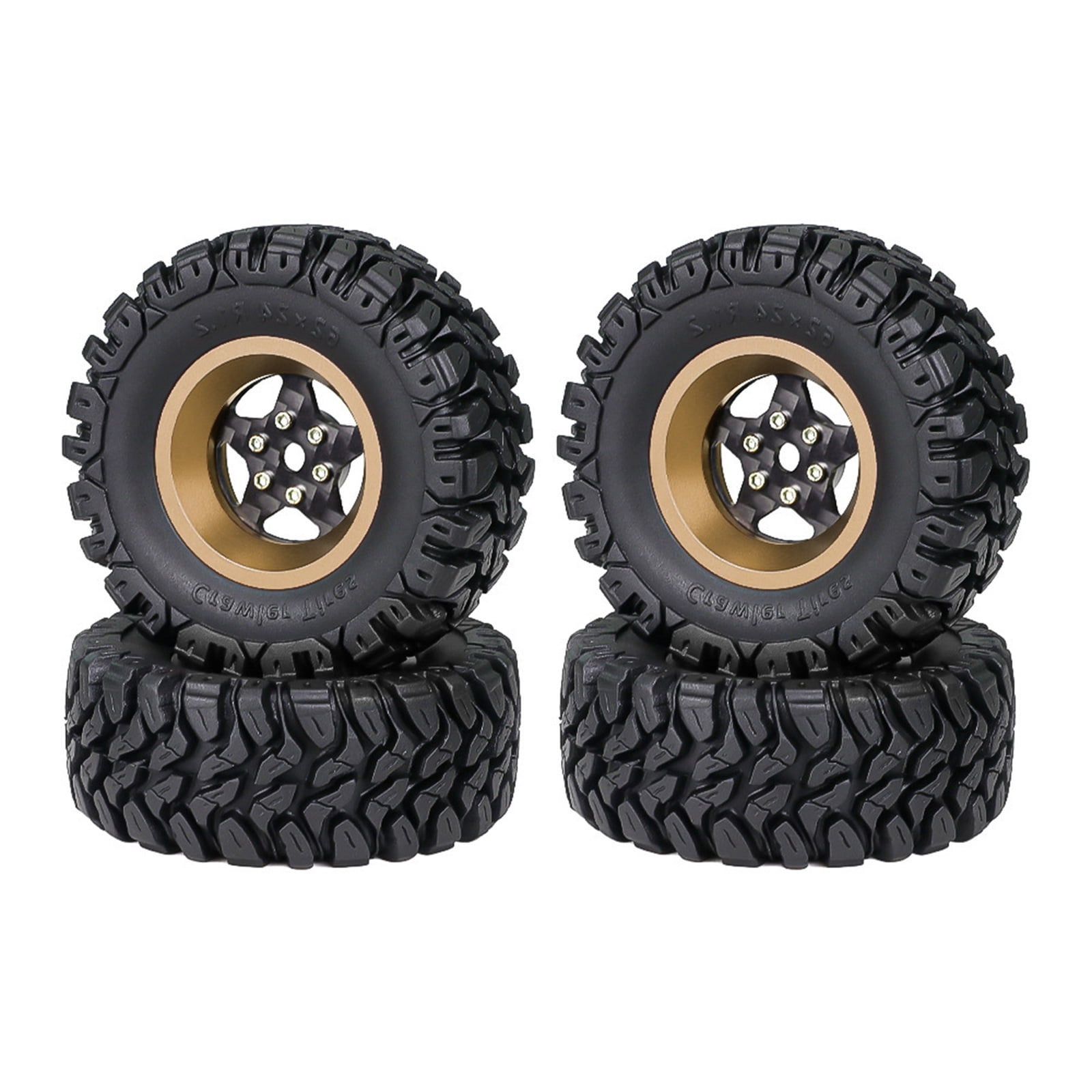 Ladaidra Brown fhgksm Set of 4 Remote Control Wheel Tires for Crawlers ...