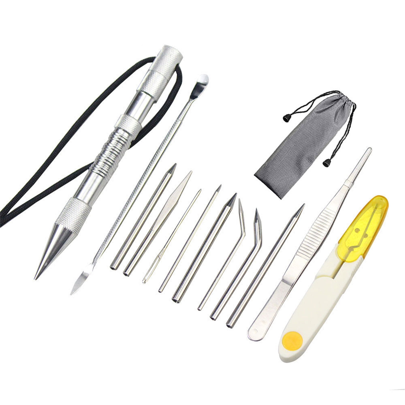 Ladaidra Brown fhgksm Stainless Steel Knotter Tool Set Paracord Lacing ...