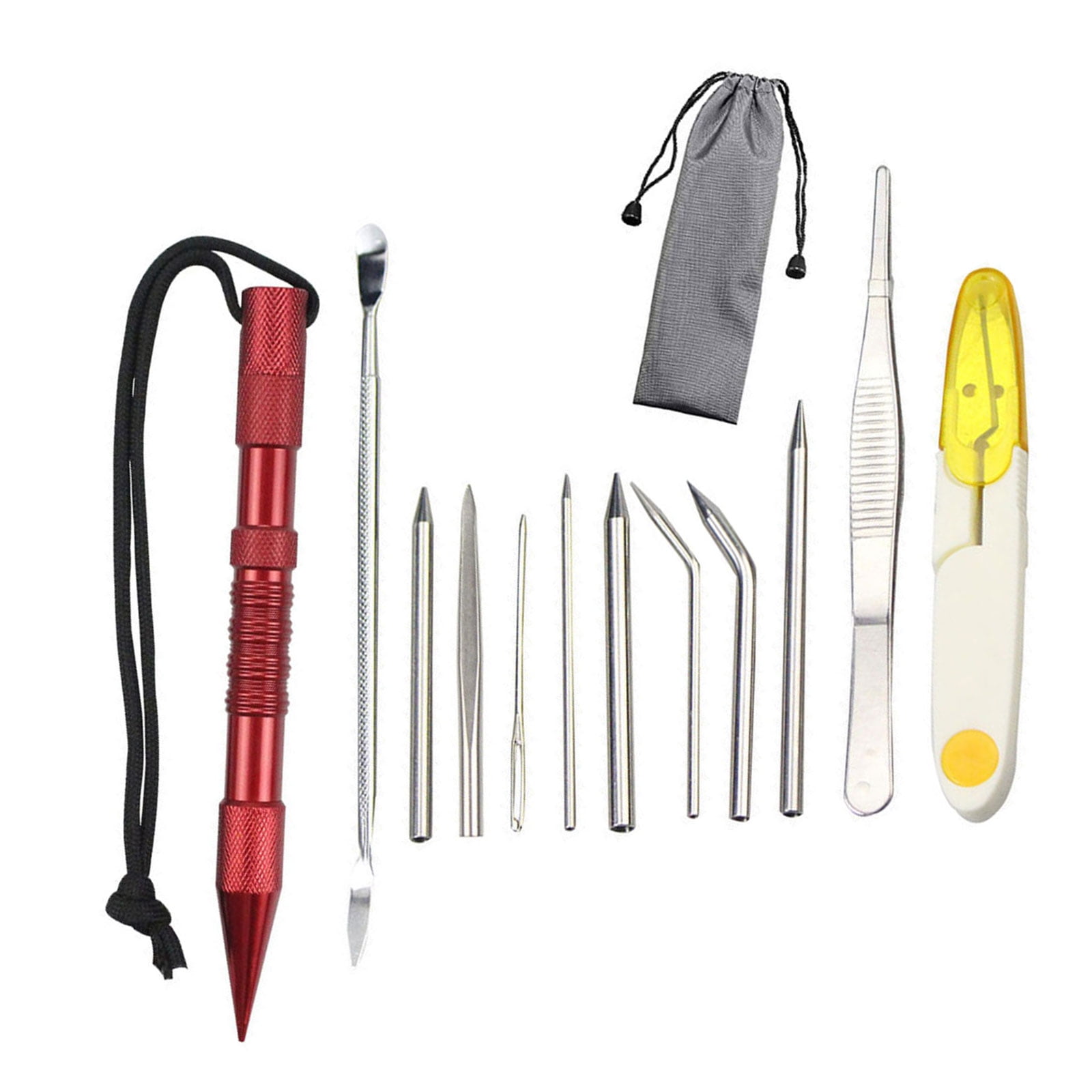 Ladaidra Brown fhgksm Stainless Steel Knotter Tool Set Paracord Lacing ...