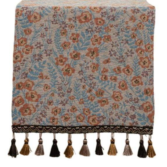 Ladaidra Brown fhgksm Table Runner Table Cloth Jacquarded Patterns ...