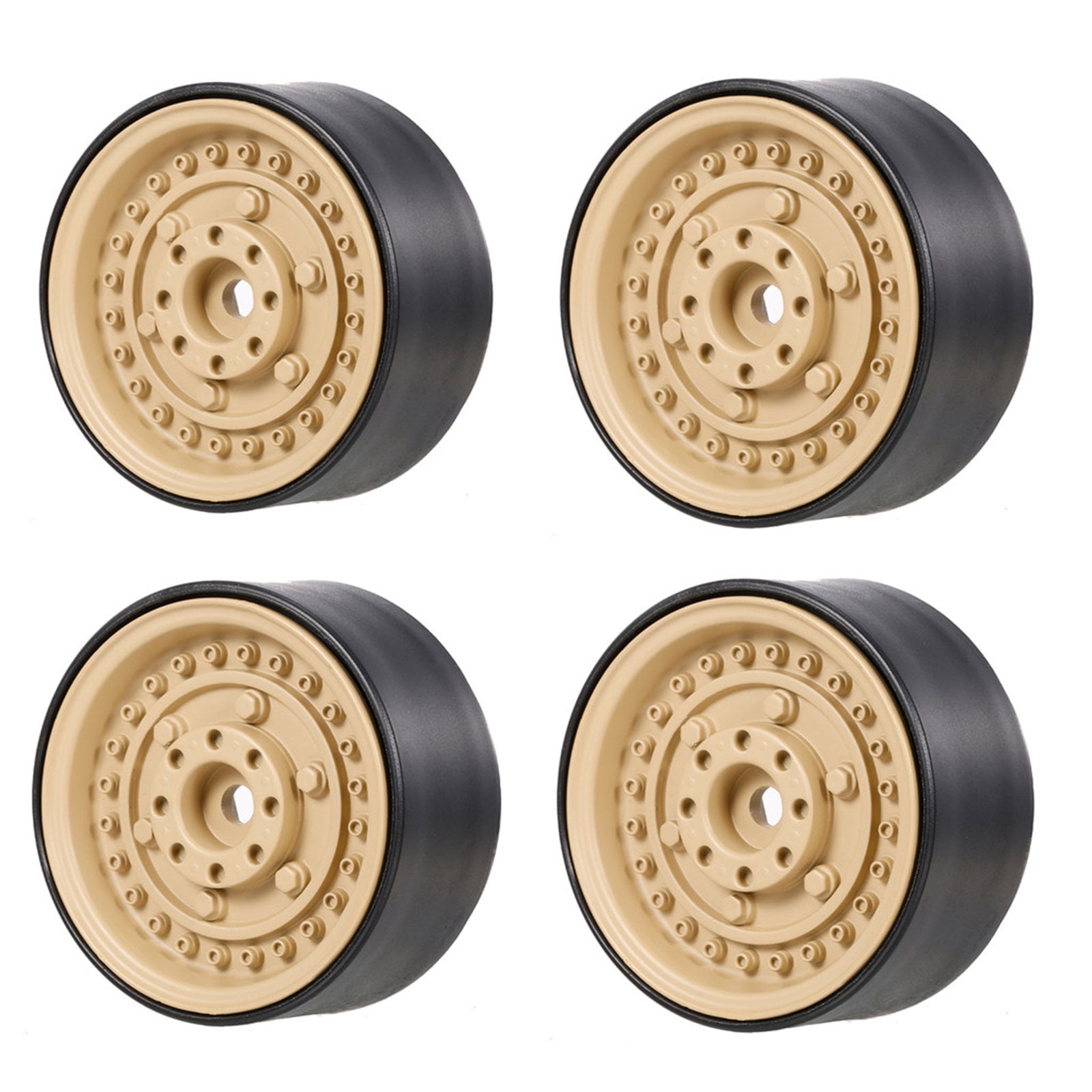 Ladaidra Brown fhgksm Wheel Hubs 1.9’’ Beadlock Wheel Rims Hubs Set of ...
