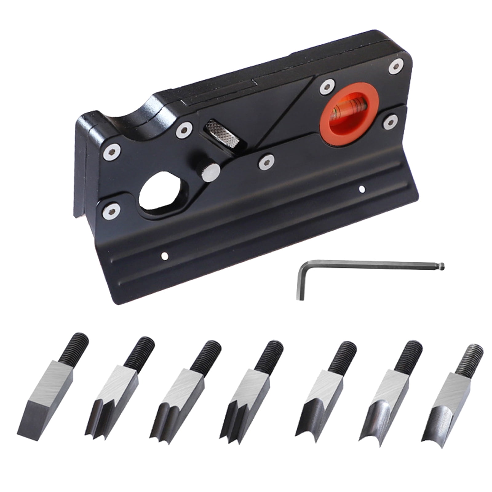 Ladaidra Brown fhgksm Wood Chamfer Plane with 7 Cutter Heads, Hand ...