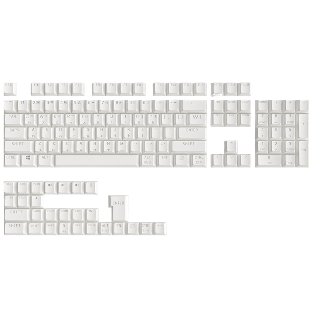 LadaidraBF 104 Keys/set ABS Keycaps Korean Backlight for Mechanical ...