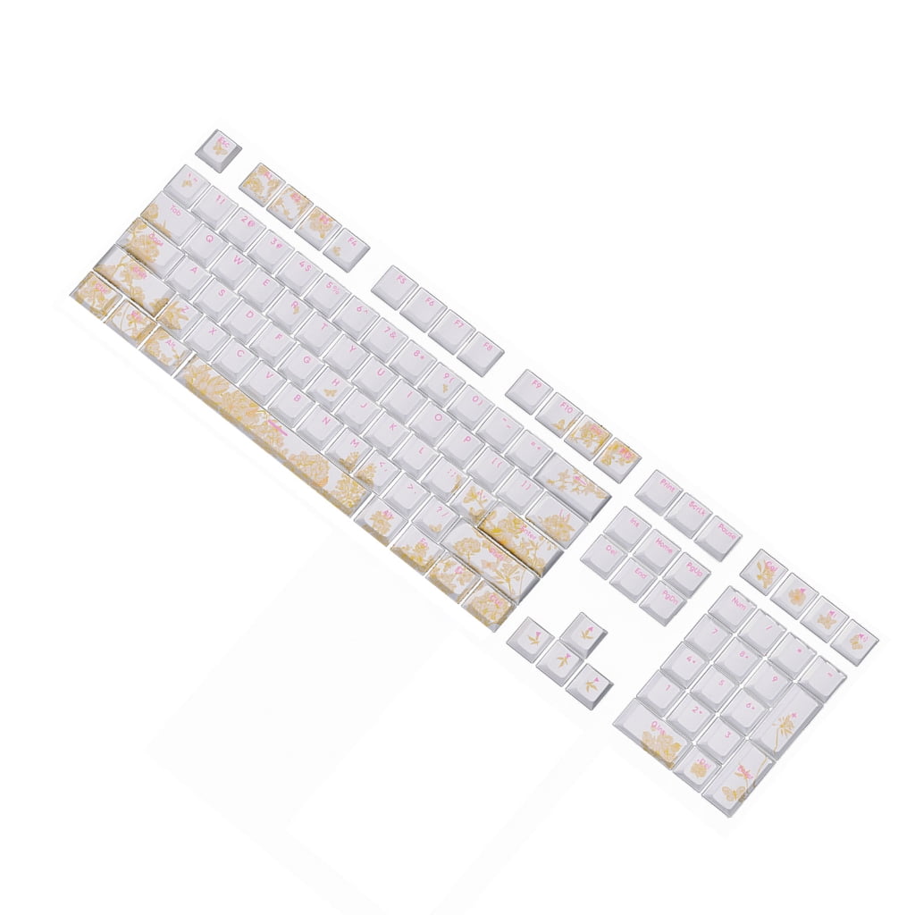 LadaidraBF 135 /108Keys Embroidery PBT Keycaps Double Shot Backlit ...