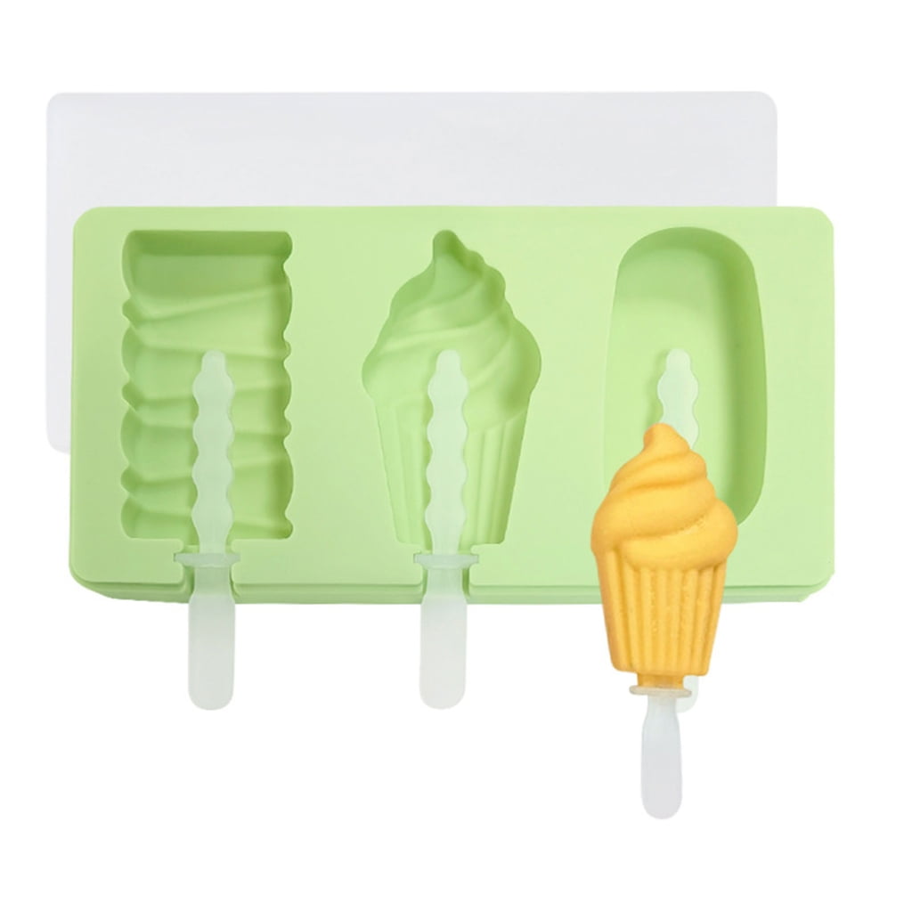 LadaidraBF 2 / 3 Hole Silicone Ice Cream Forms Popsicles Molds DIY Home ...