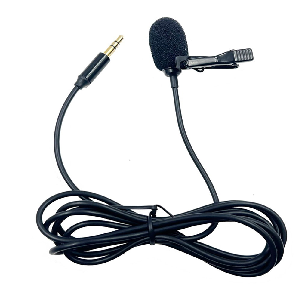 LadaidraBF 3.5mm Clip On Mini Microphone Lapel Tie Hands Free Lavalier ...