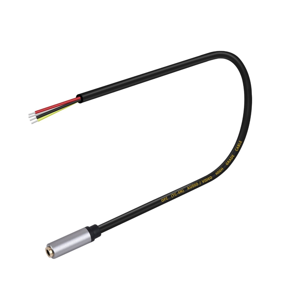 LadaidraBF 3.5mm Female Plug to Bare Wire Open End Cable TRRS Stereo ...