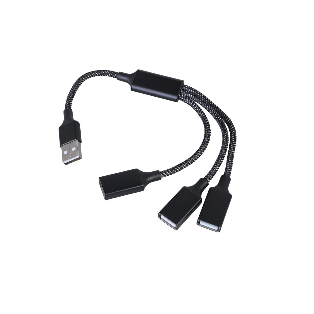 LadaidraBF 3Port USB Male To Female Cable Converters USB Splitter Cable ...