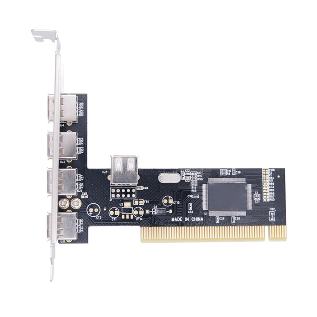 LadaidraBF 480Mbps PCI to USB 2.0 Expansion Card 5 Port Adapter for ...