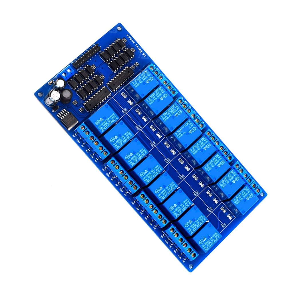 LadaidraBF 5V/12V/24V Relays Shield Module 16 Channel Relays Module ...