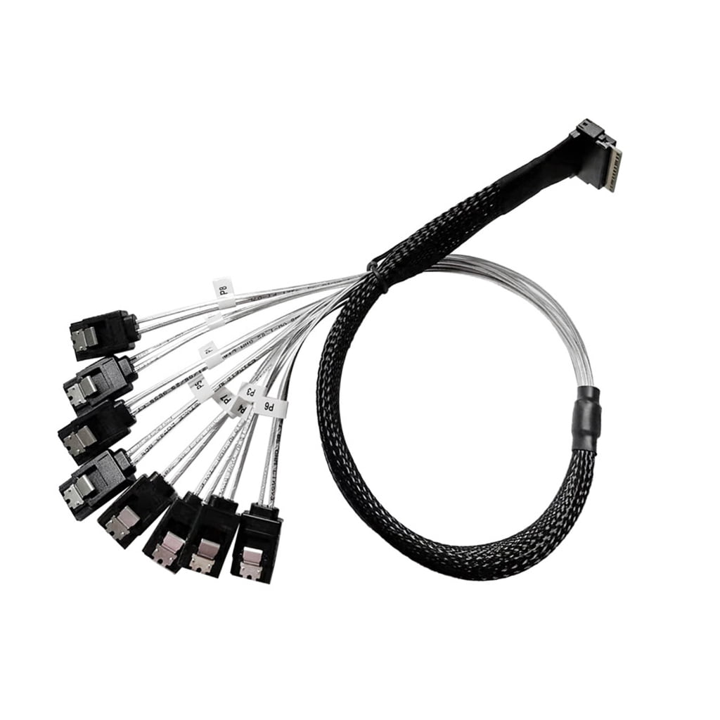 LadaidraBF 8Port SFF 8087 MiniSAS Connectors Cable, 50cm, for Reliable ...
