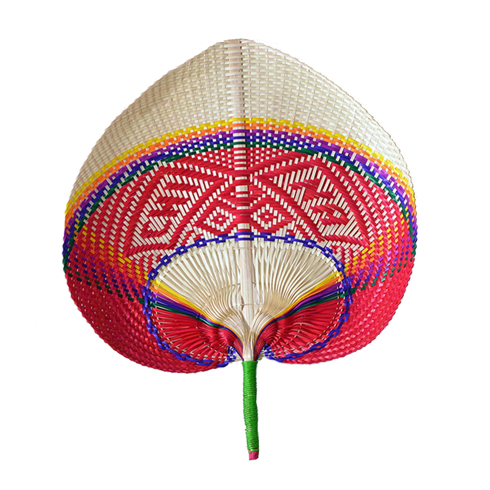 LadaidraBF Bamboo Woven Fan Hand Weaving Fans Cooling Supplies ...