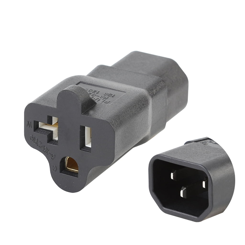 LadaidraBF C14 to 5-15/20R AC Power Adapter 3Pin Terminals Socket ...