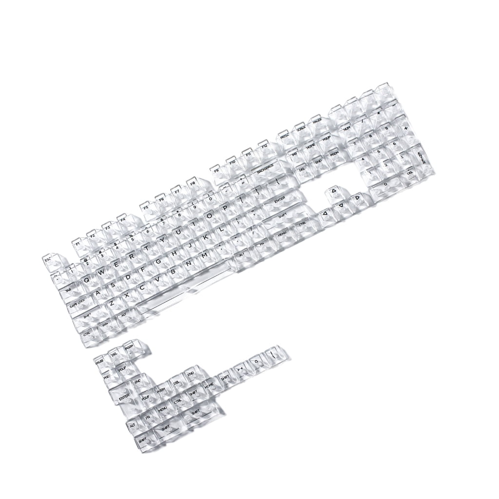LadaidraBF Clear Keycaps Set 10mm Profile 132Keys Keycap for Gaming ...