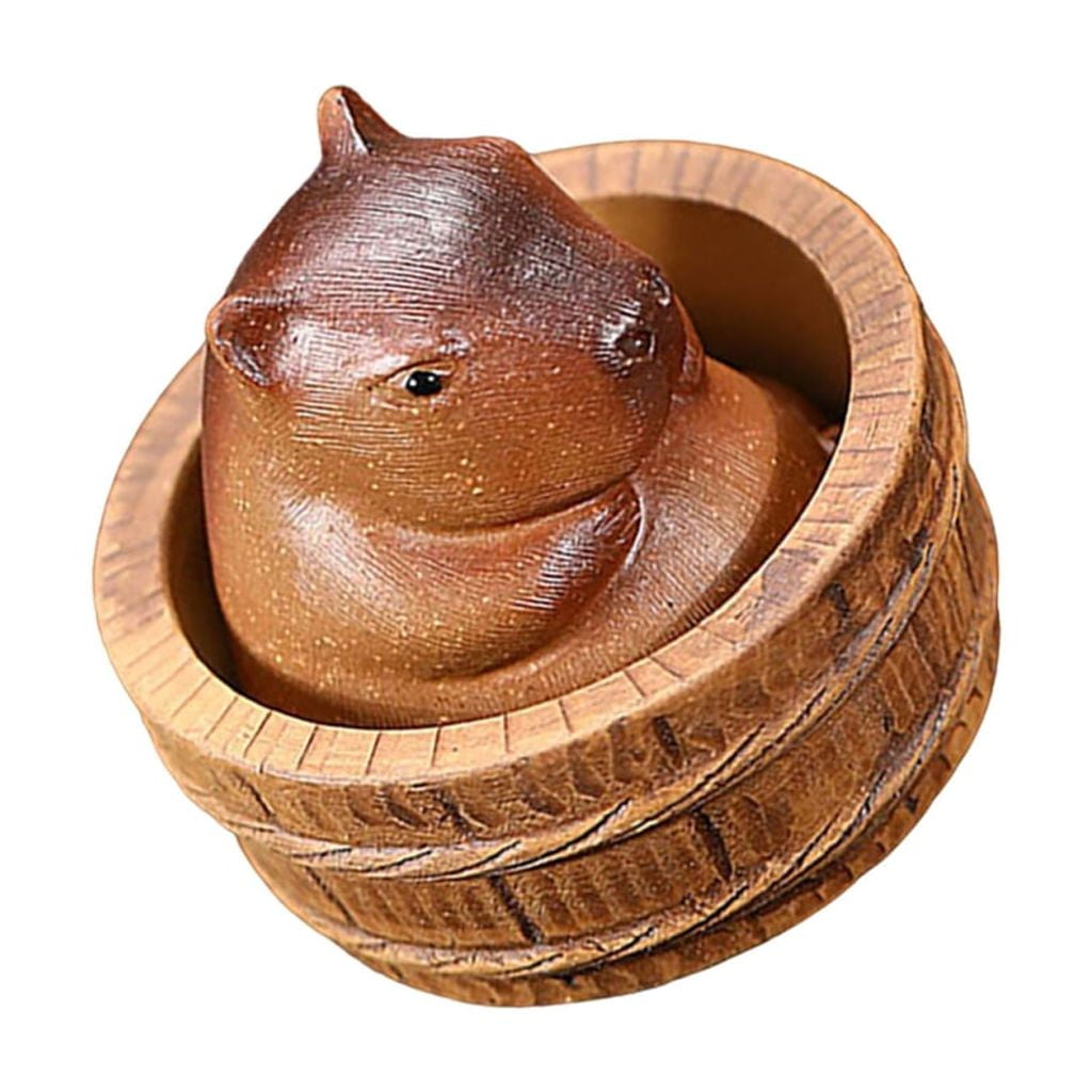 LadaidraBF Cute Capybara Pet Clay Crafts Capybara Figure Home ...