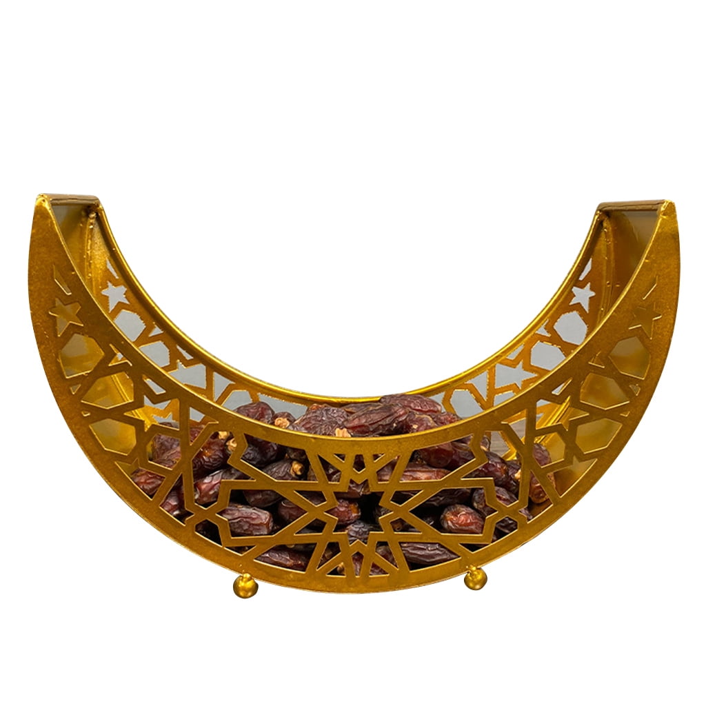 LadaidraBF Eid Mubarak Moon Serving Tray Tableware Dessert Food Storage ...