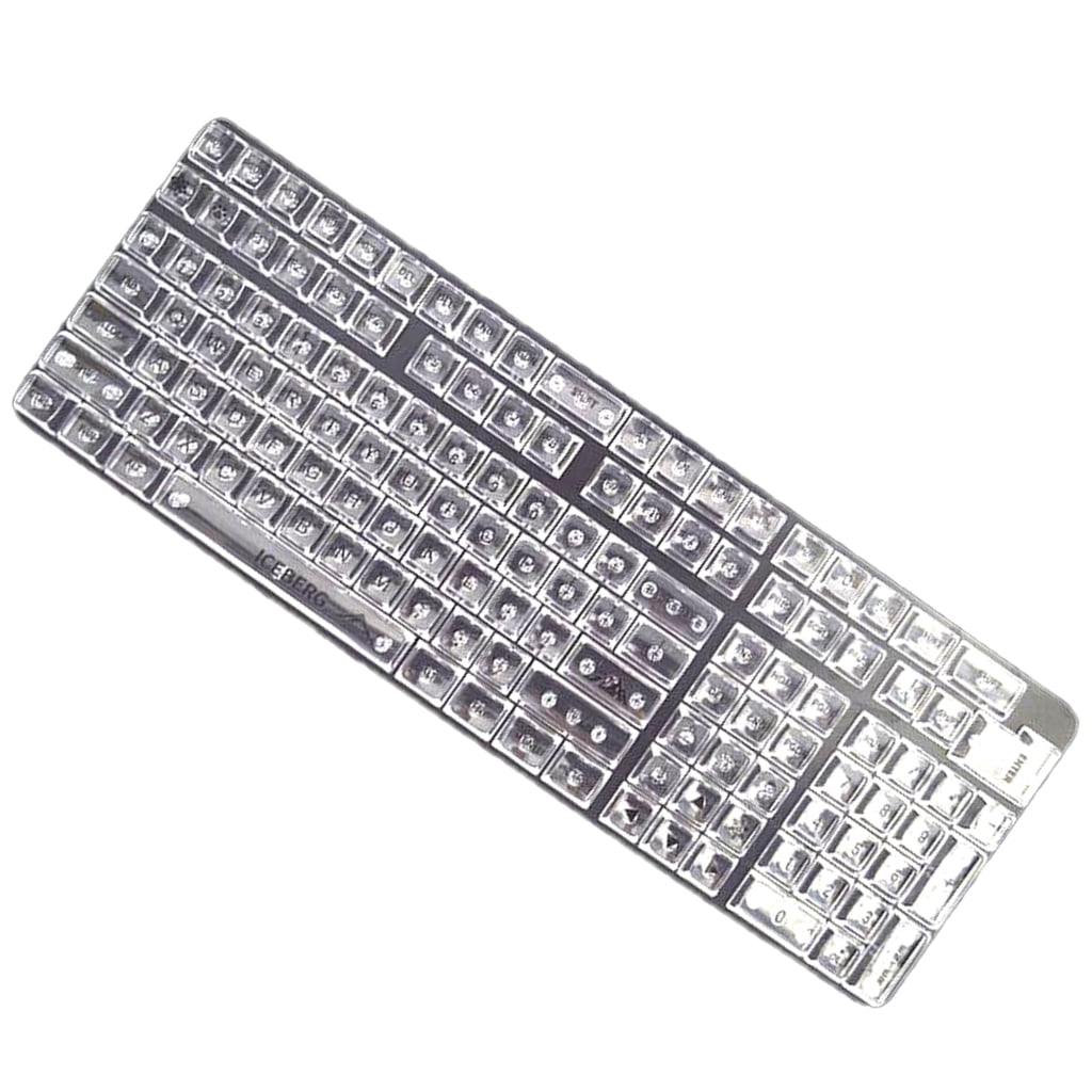 LadaidraBF Enhanced Keyboard Aesthetics 132Key Clear Keycaps for ...