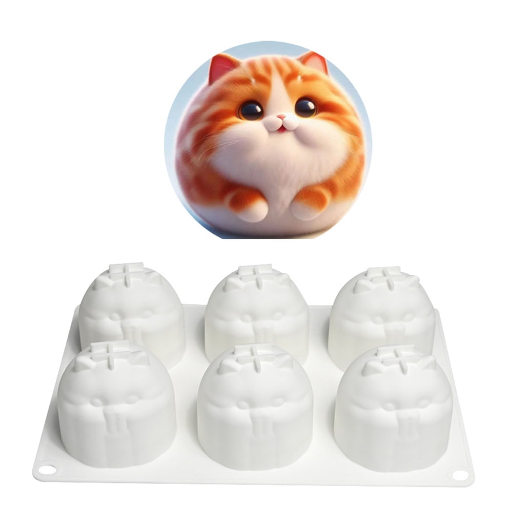 LadaidraBF Flexible Cats Shape Silicone Baking Molds for Handmade ...