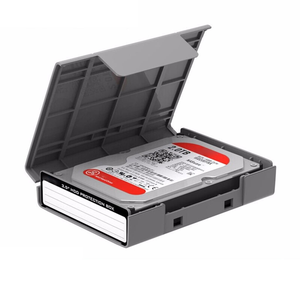 LadaidraBF Hard Drive Carrying Case For 3.5Inch Hard Disk Inside Foam ...