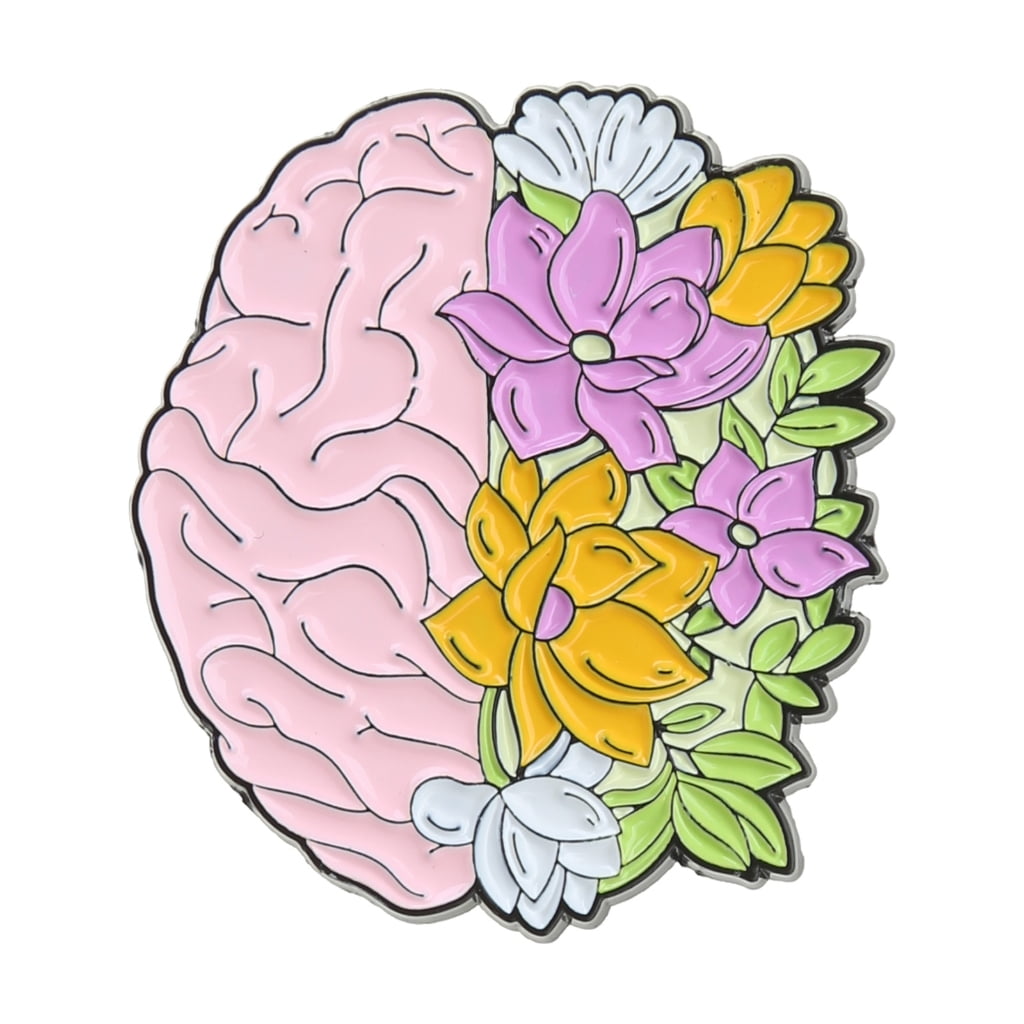 LadaidraBF Heart Brain Brooch Body Organs Enamel Pins Badges Anatomy ...