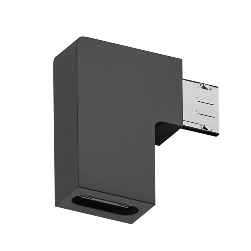 LadaidraBF Micro USB Adapter 90 Degree Right Angle Male to Type C ...
