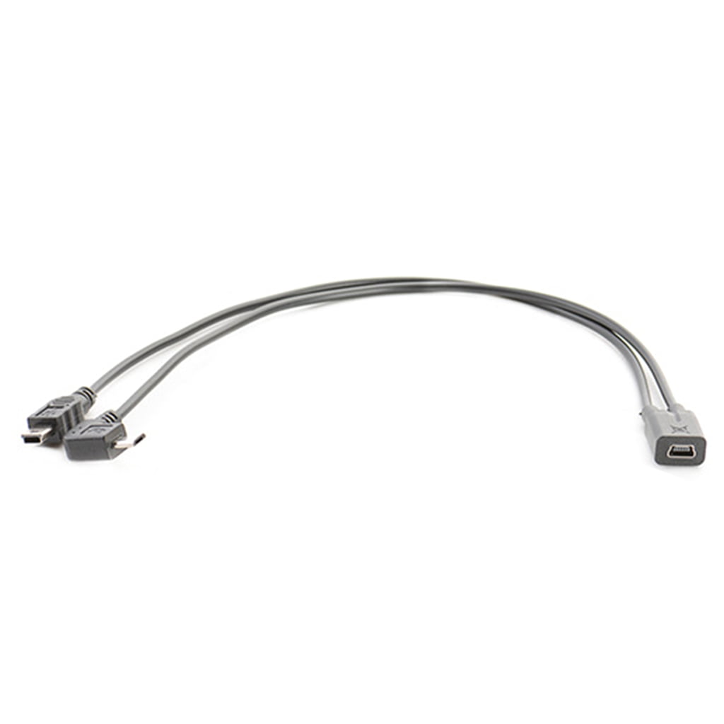 LadaidraBF Mini USB Splitter Cable Female to 5p Male Wire Micro Male ...